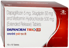 Dapanorm Trio Ld Tablet 10 - Uses, Side Effects, Dosage, Price | Truemeds
