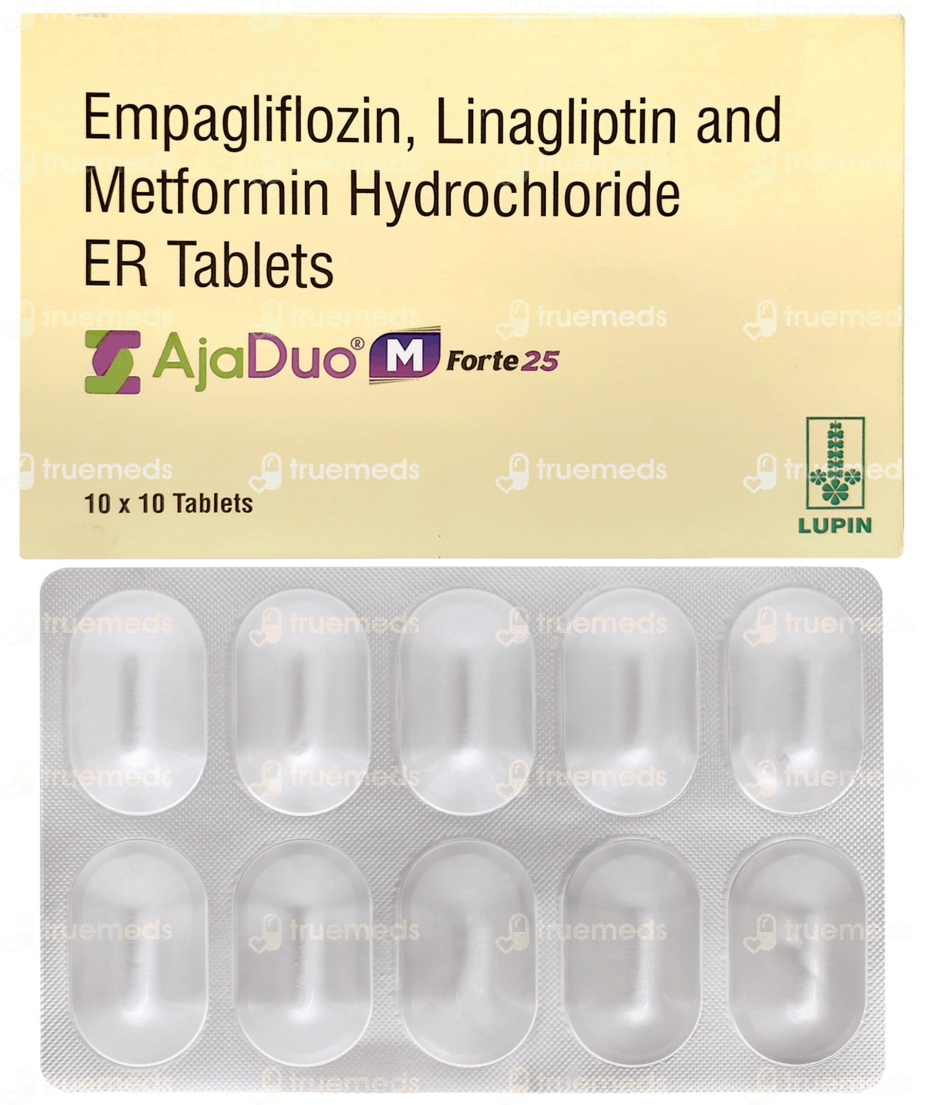 Ajaduo M Forte 25 Tablet 10 - Uses, Side Effects, Dosage, Price | Truemeds