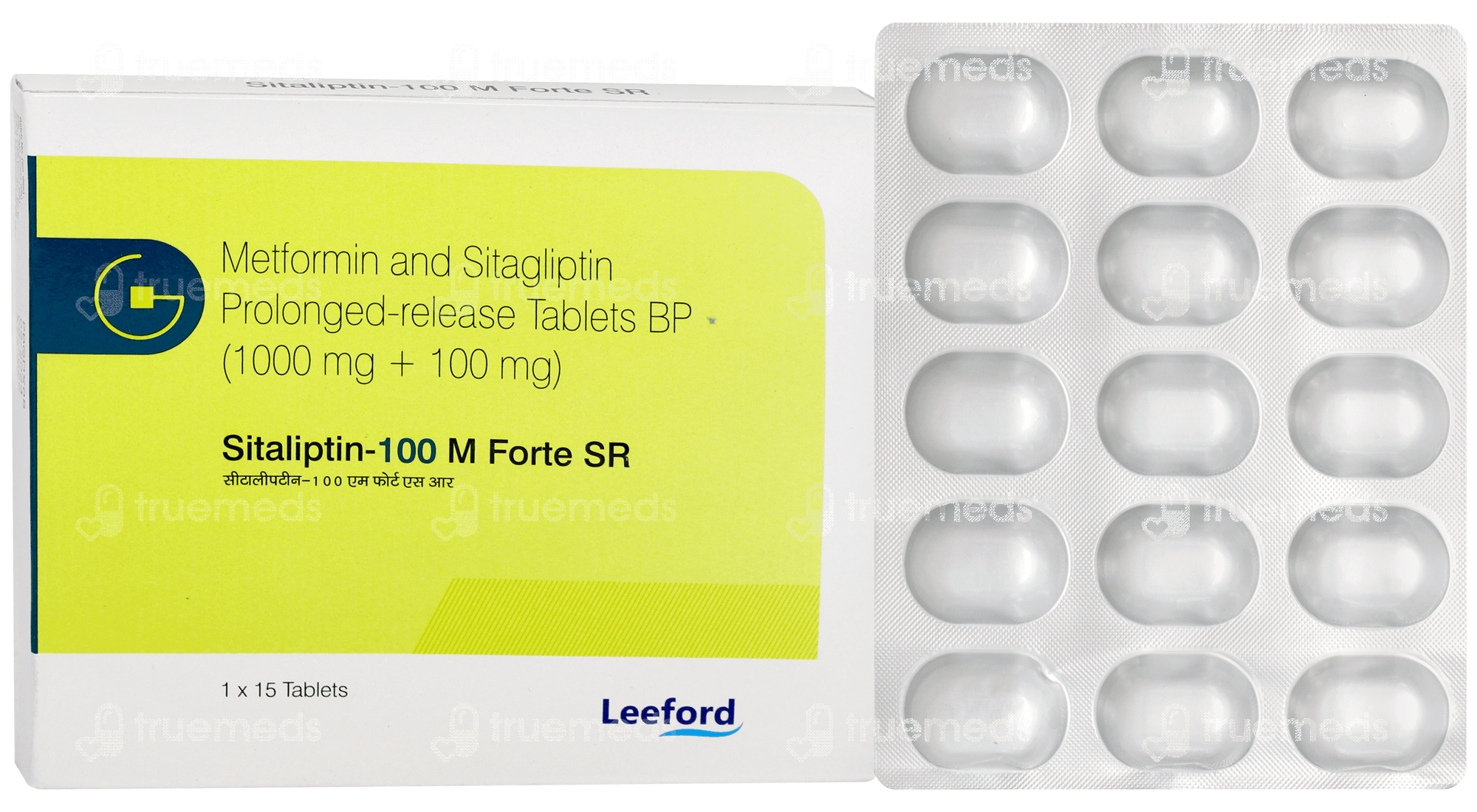 Sitaliptin 100 M Forte Sr Tablet Pr 15 - Uses, Side Effects, Dosage ...