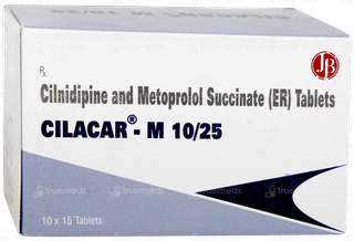 Cilacar M 1025 Tablet 15 - Uses, Side Effects, Dosage, Price | Truemeds