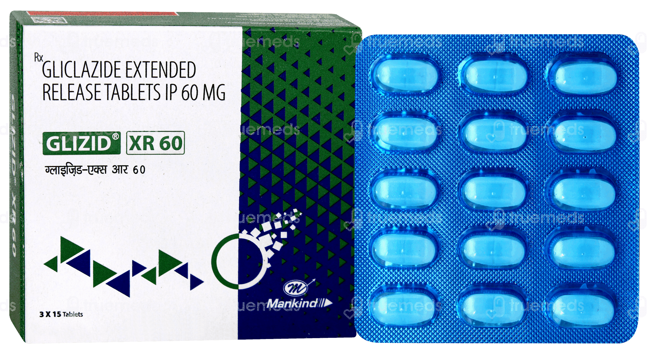 Glizid Xr 60 Tablet 15 - Uses, Side Effects, Dosage, Price | Truemeds