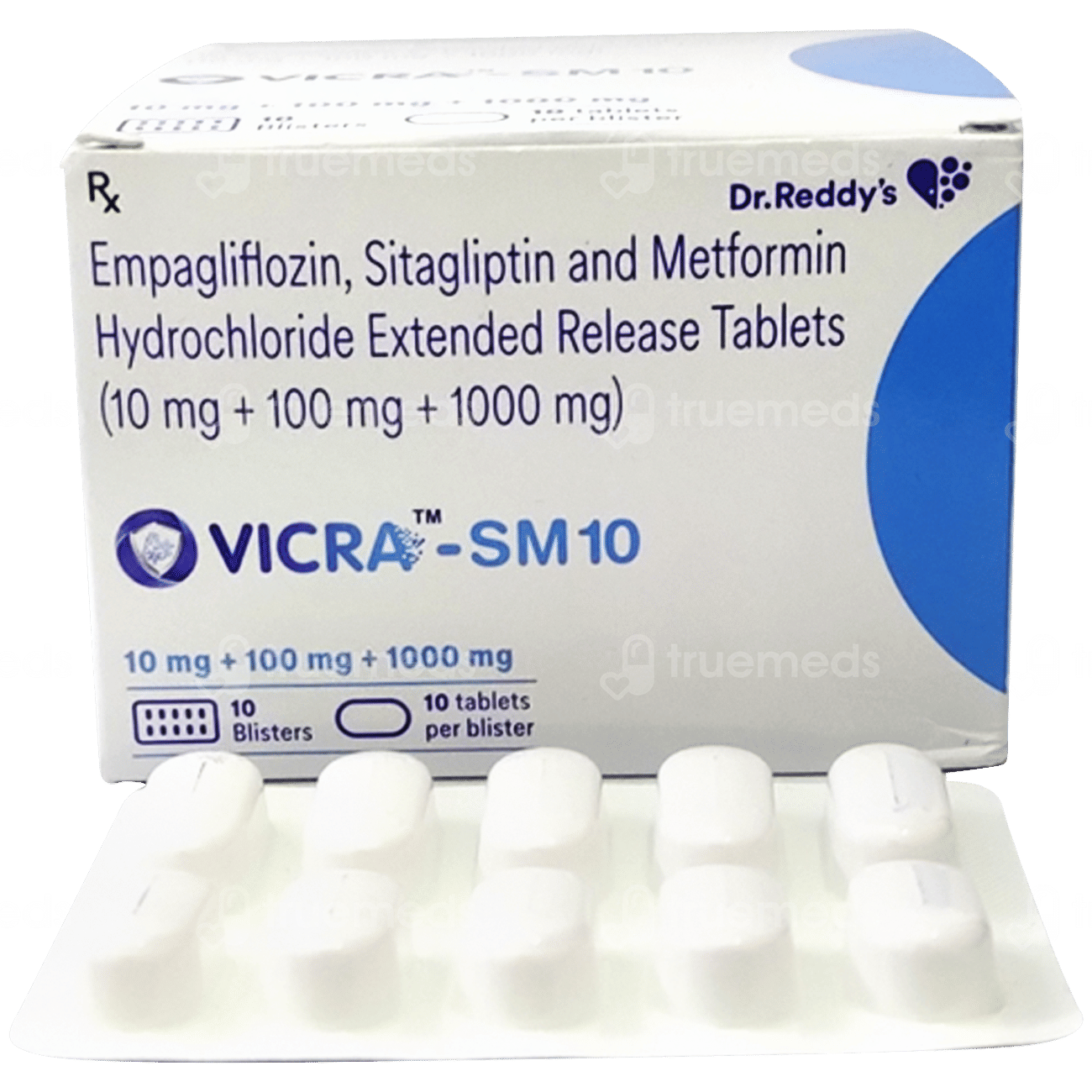 Vicra Sm 10 Tablet 10 - Uses, Side Effects, Dosage, Price | Truemeds