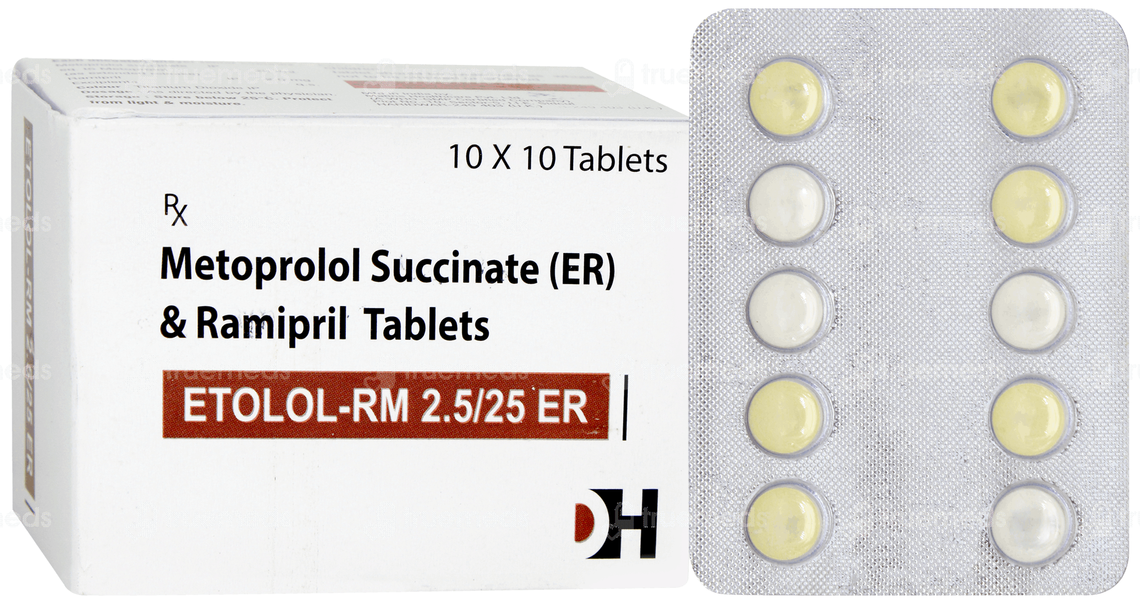 Etolol Rm 2525 Er Tablet 10 - Uses, Side Effects, Dosage, Price | Truemeds