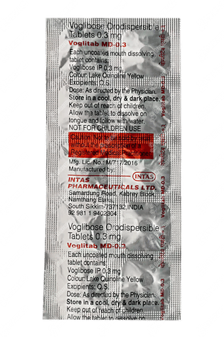 Voglitab 0.3 MG Md | Order Voglitab 0.3 MG Tablet Md Online at Truemeds
