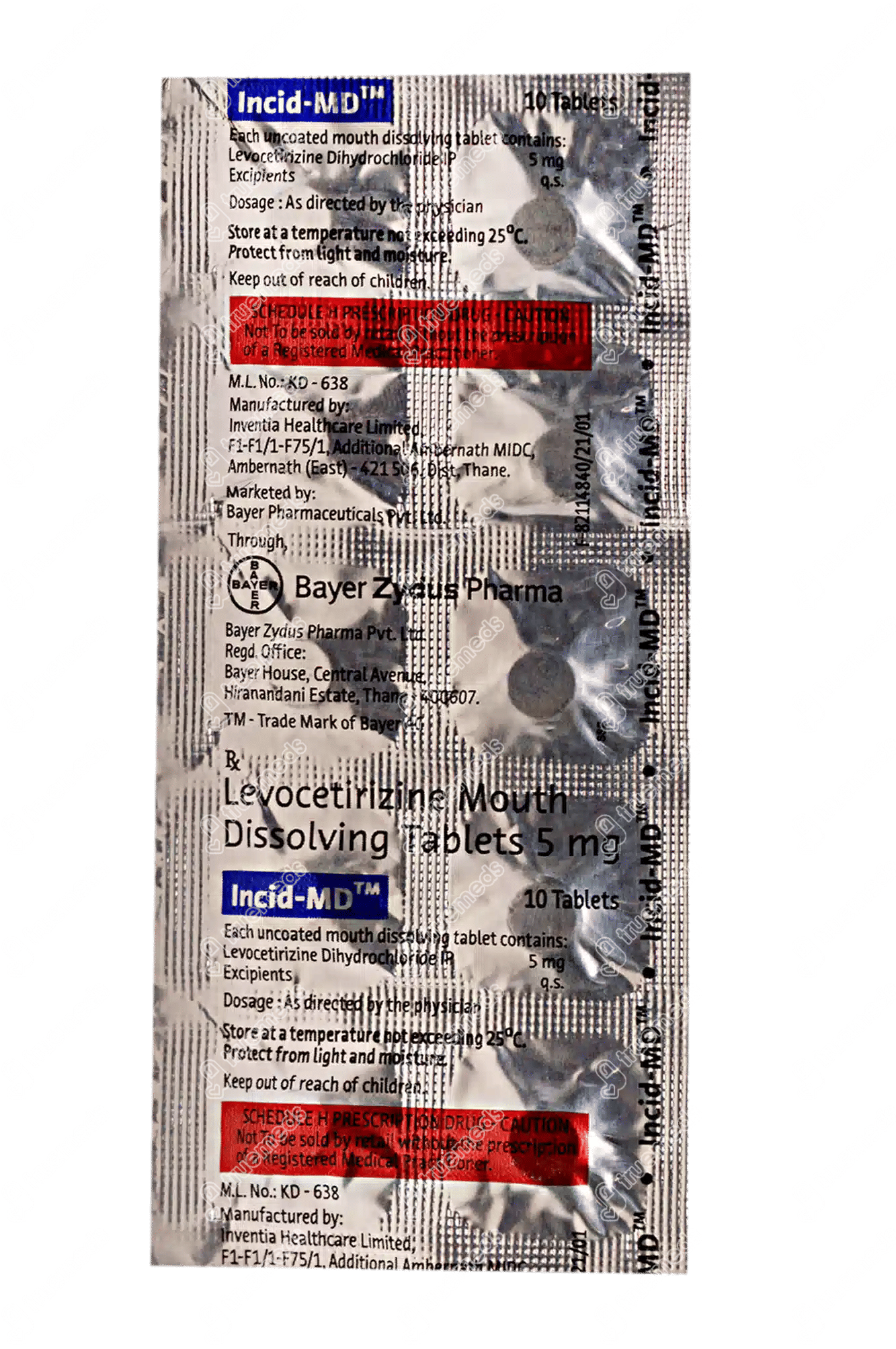 Incid Md 5 Mg Tablet 10 - Uses, Side Effects, Dosage, Price | Truemeds