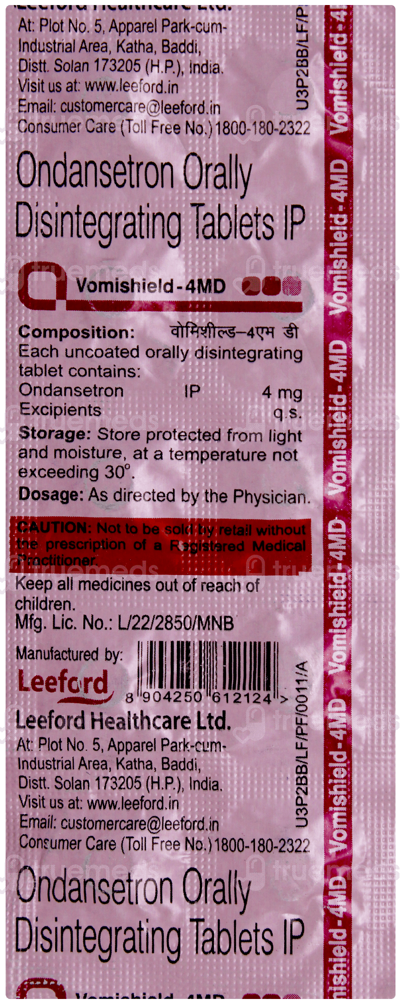Vomishield 4md Tablet 10: Uses, Side Effects, Price & Substitutes