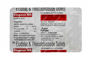 Etogesic Mr 400/4 MG | Order Etogesic Mr 400/4 MG Tablet Online at Truemeds