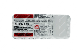 Glix Mr 30 MG | Order Glix Mr 30 MG Tablet Online at Truemeds