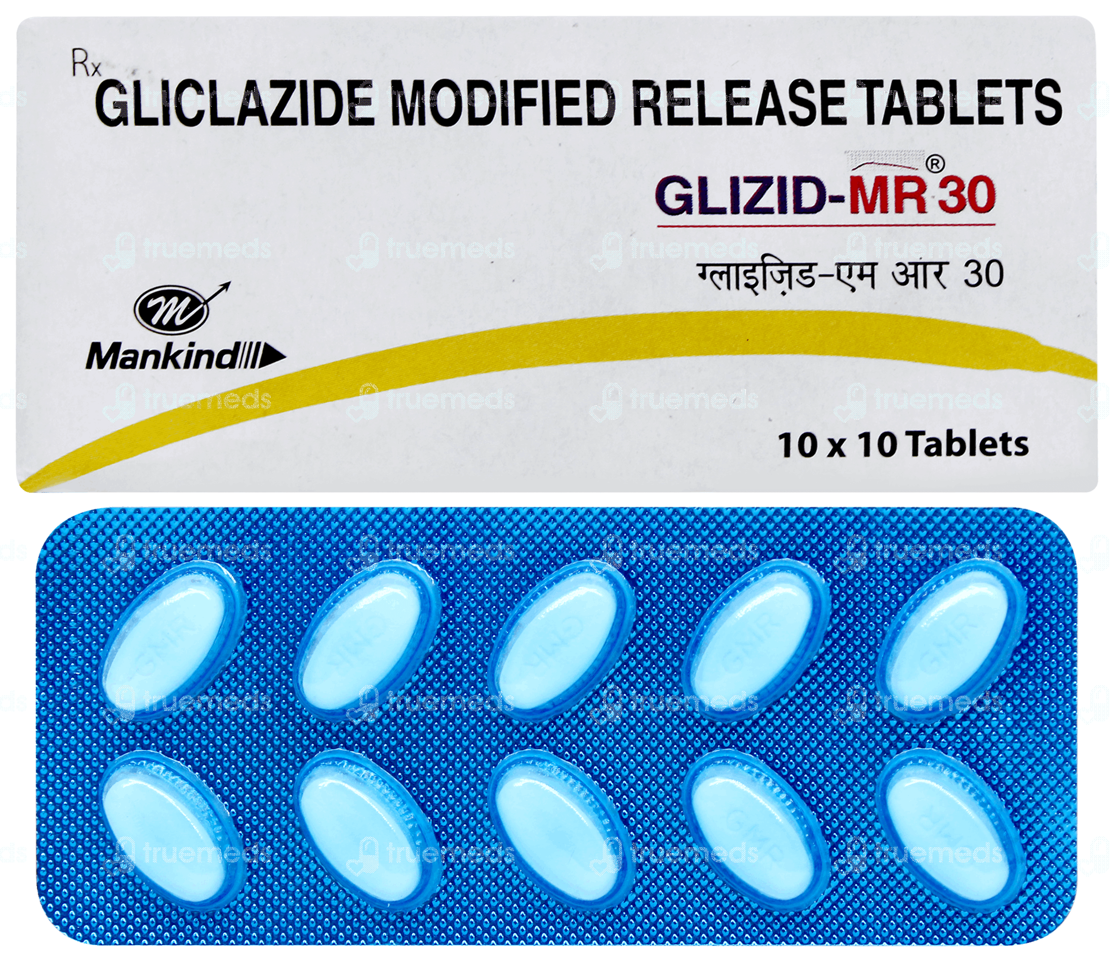 Glizid Mr 30 MG | Order Glizid Mr 30 MG Tablet Mr Online at Truemeds