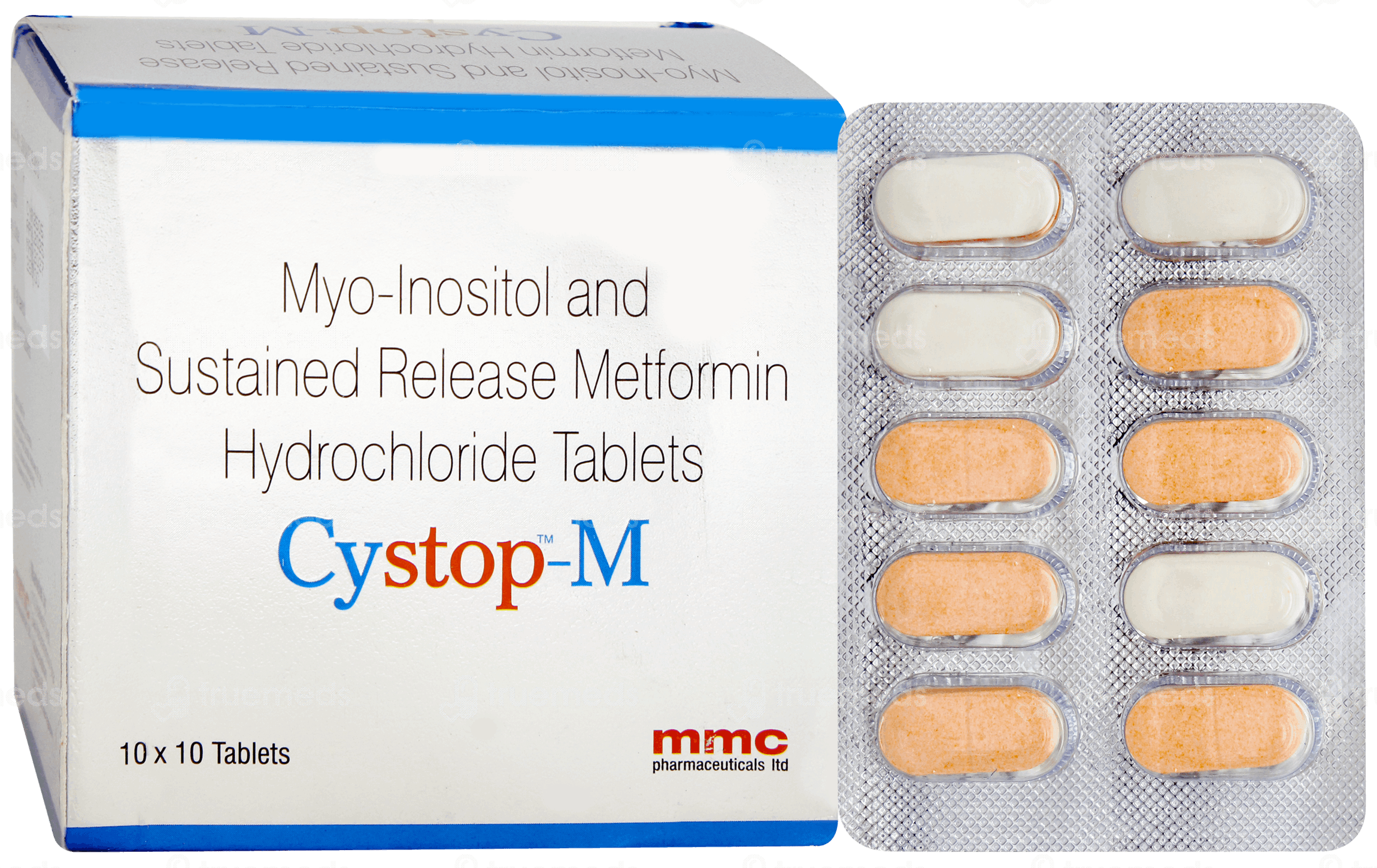 Cystop M 600500 Mg Tablet Sr 10 - Uses, Side Effects, Dosage, Price | Truemeds