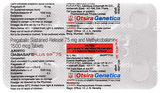 Gabasafe Plus 75 Mg/1500Mcg Tablet Sr 10: Uses, Side Effects, Price ...