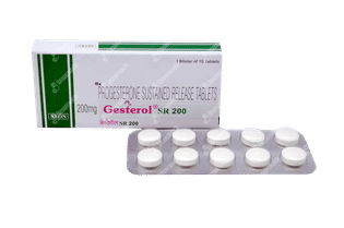 Gesterol 200 Mg Tablet Sr 10 - Uses, Side Effects, Dosage, Price | Truemeds