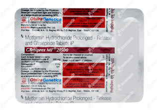 Glimiprex Mf 2/500 Tablet: Uses, Side Effects, Price & Substitutes