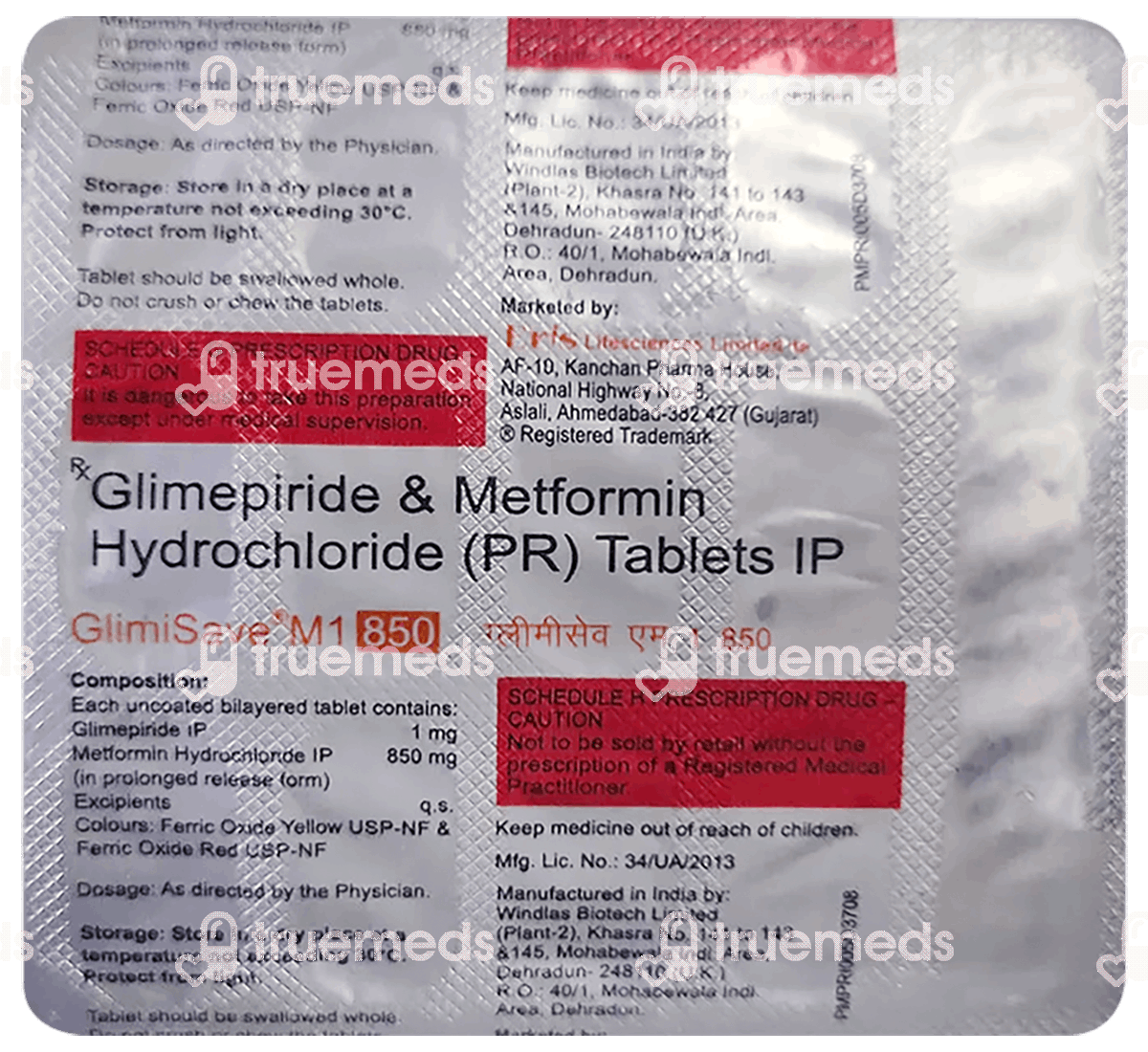 Glimisave M1 850 Tablet 15: Uses, Side Effects, Price & Substitutes