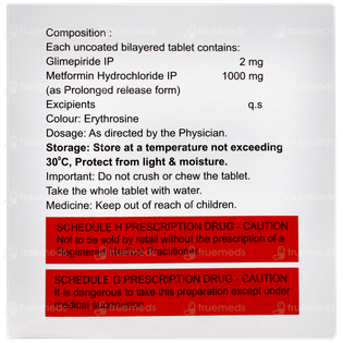 Glitaray M 2 Forte Tablet 15: Uses, Side Effects, Price & Substitutes