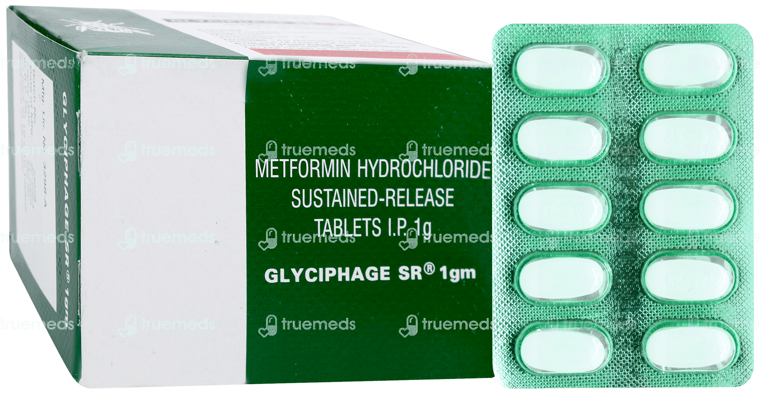 Glyciphage Sr 1gm Tablet: Uses, Side Effects, Price & Substitutes
