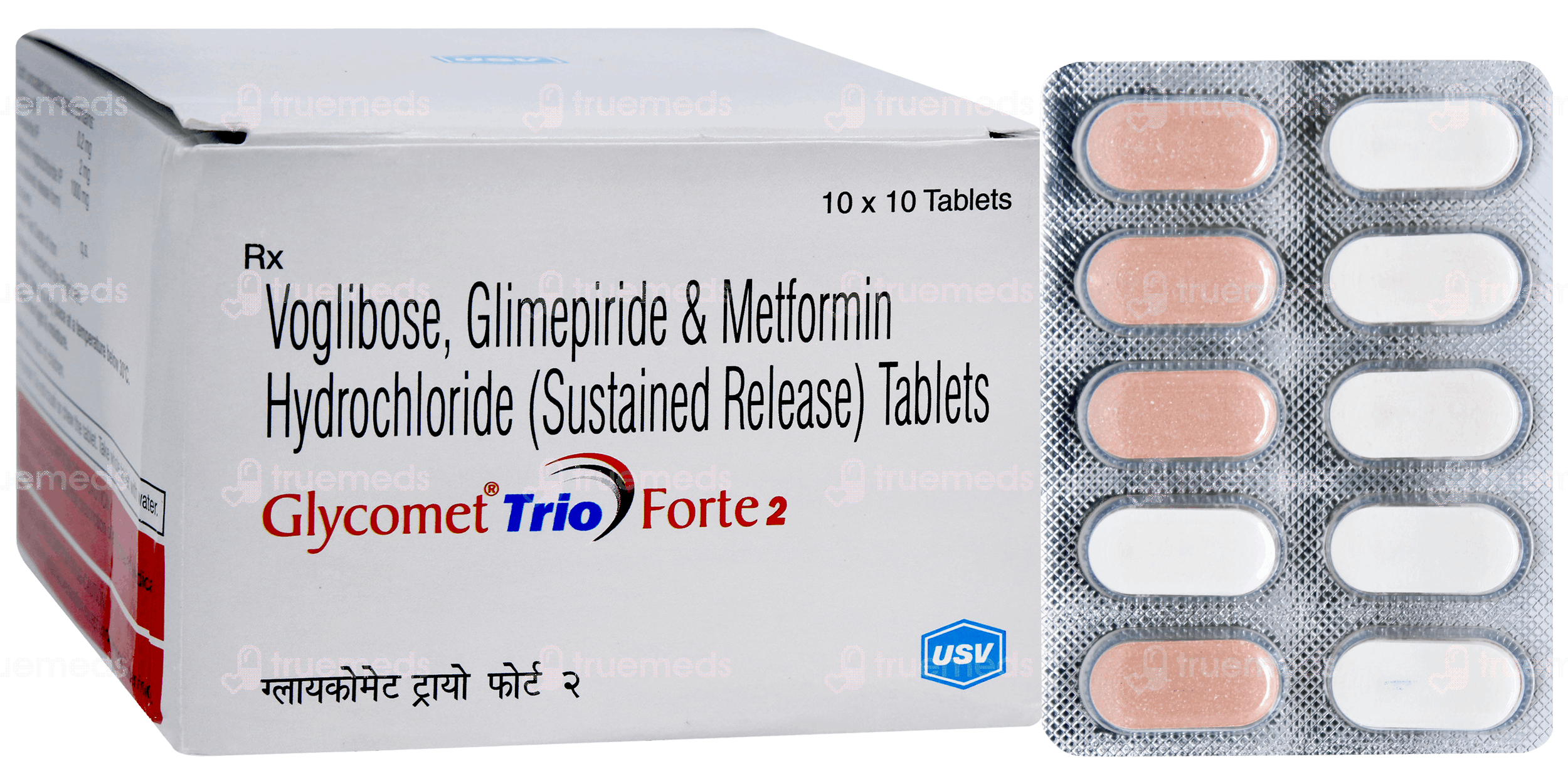Glycomet Trio Forte 2 Tablet 10: Uses, Side Effects, Price & Substitutes