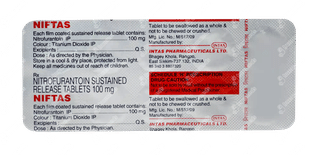 NIFTAS 100 MG Tablet SR 10 - Uses, Side Effects, Dosage, Price | Truemeds