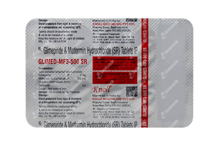Glimed Mf 3/500 Sr Tablet: Uses, Side Effects, Price & Substitutes