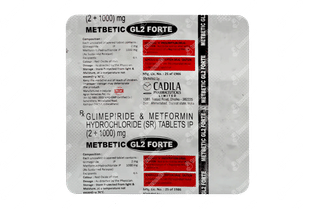 Metbetic Gl2 Forte Tablet 15: Uses, Side Effects, Price & Substitutes