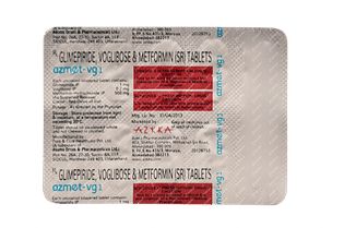 Azmet Vg 150002 Mg Tablet Sr 10 - Uses, Side Effects, Dosage, Price ...
