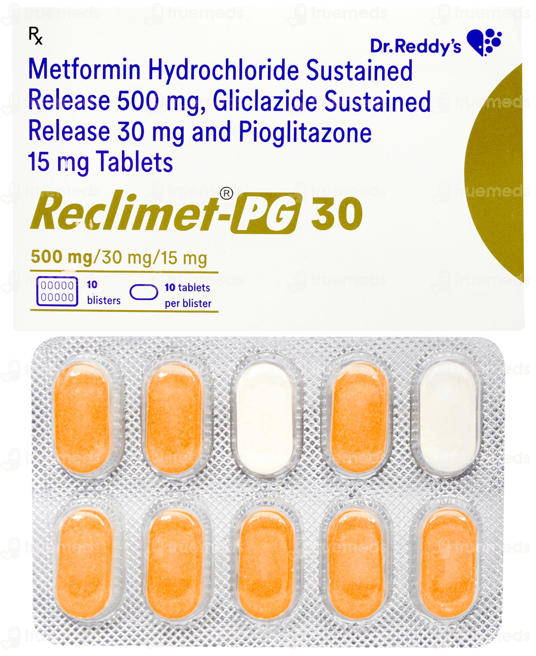 Reclimet Pg 30 Mg Tablet Sr 10 - Uses, Side Effects, Dosage, Price ...