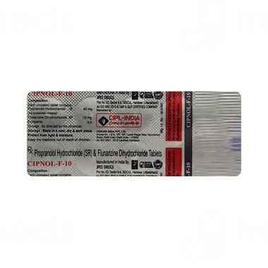 Cipnol F 40/10 MG | Order Cipnol F 40/10 MG Tablet Sr Online at Truemeds