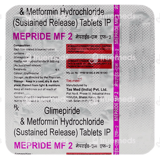 Mepride Mf 2 Tablet 15: Uses, Side Effects, Price & Substitutes