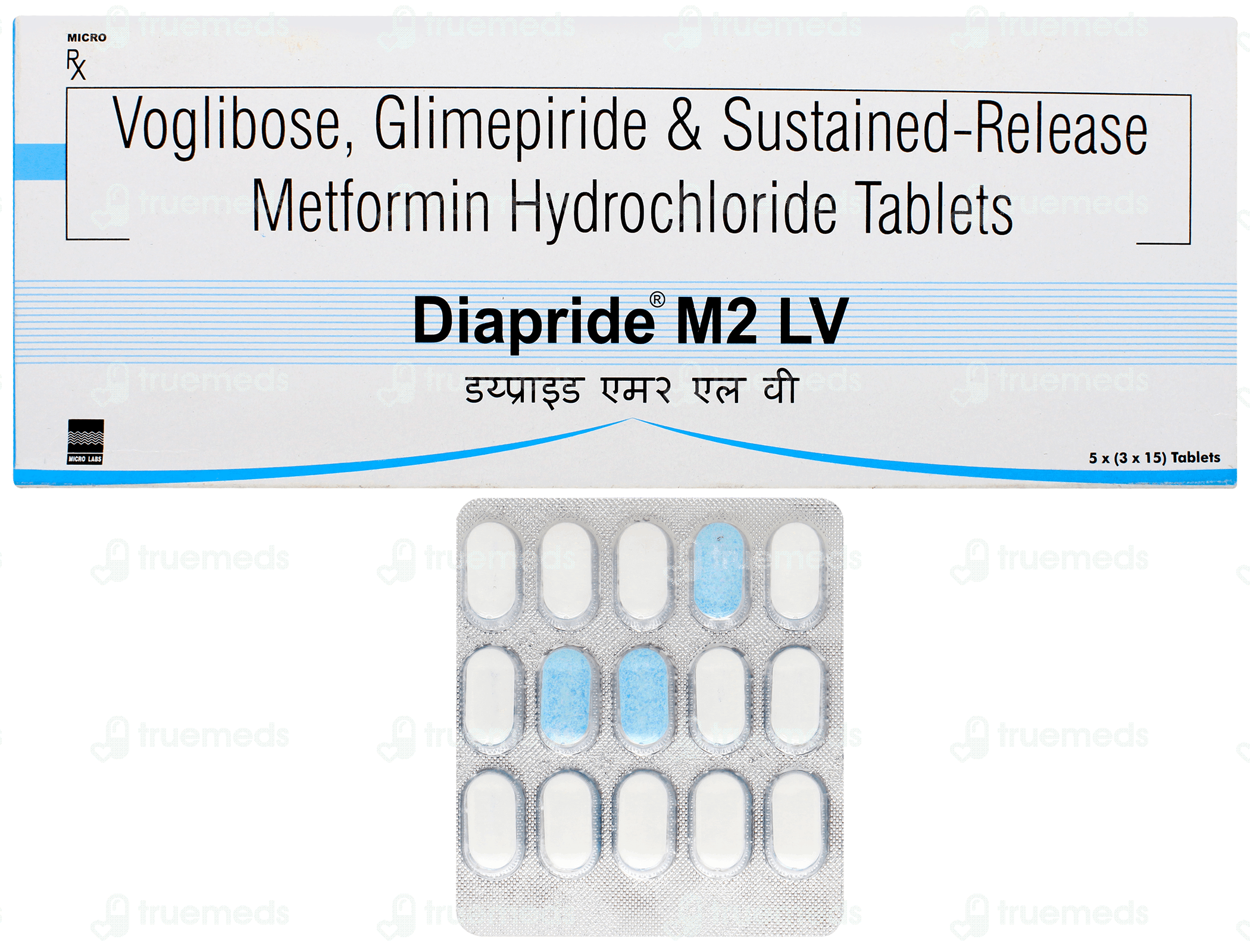 Diapride M2 Lv Tablet 15: Uses, Side Effects, Price & Substitutes