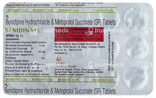 Benidin M 425 Mg Tablet Sr 15 - Uses, Side Effects, Dosage, Price ...