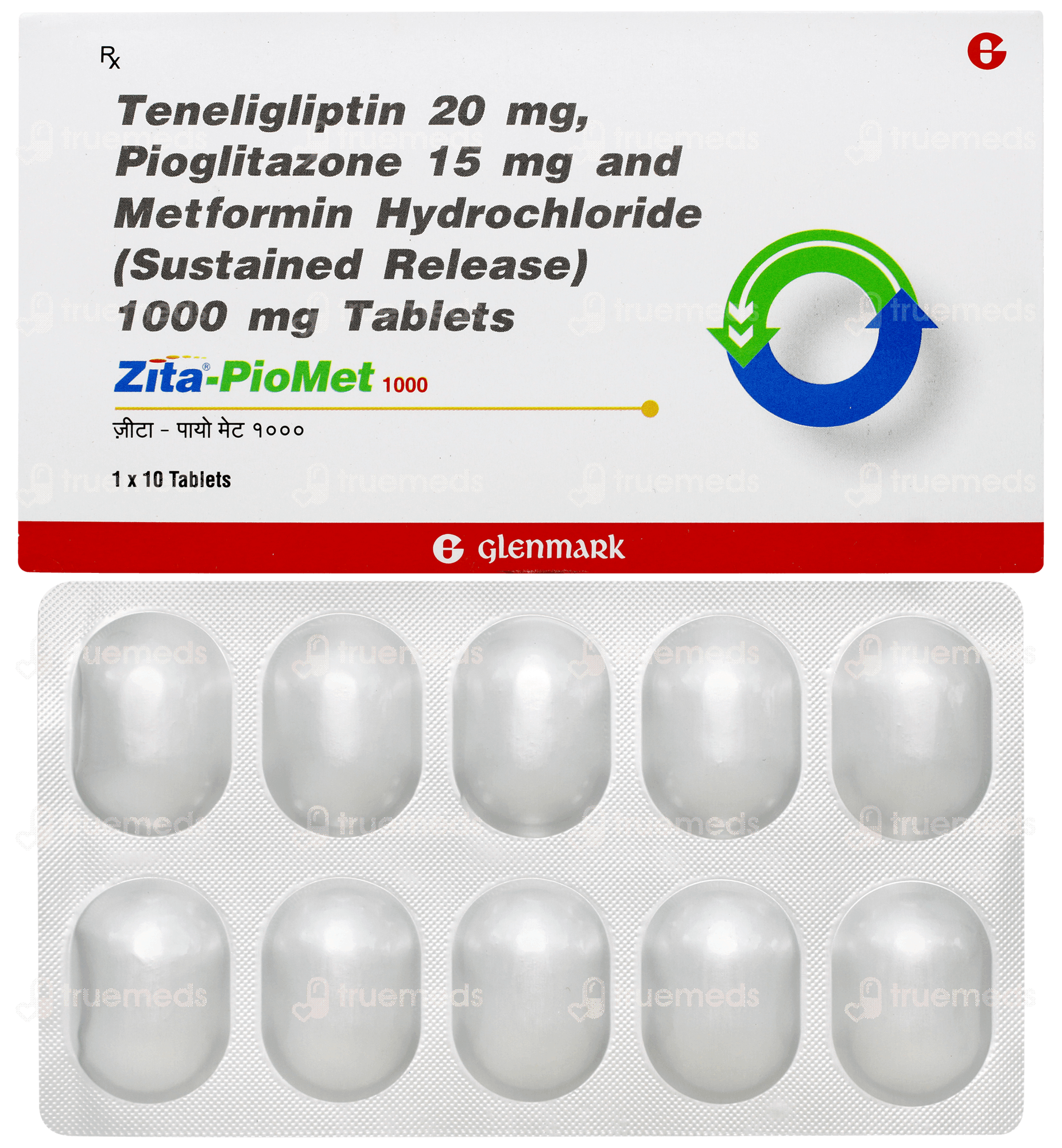 Zita Pio Met 1000 Tablet Sr 10 - Uses, Side Effects, Dosage, Price ...