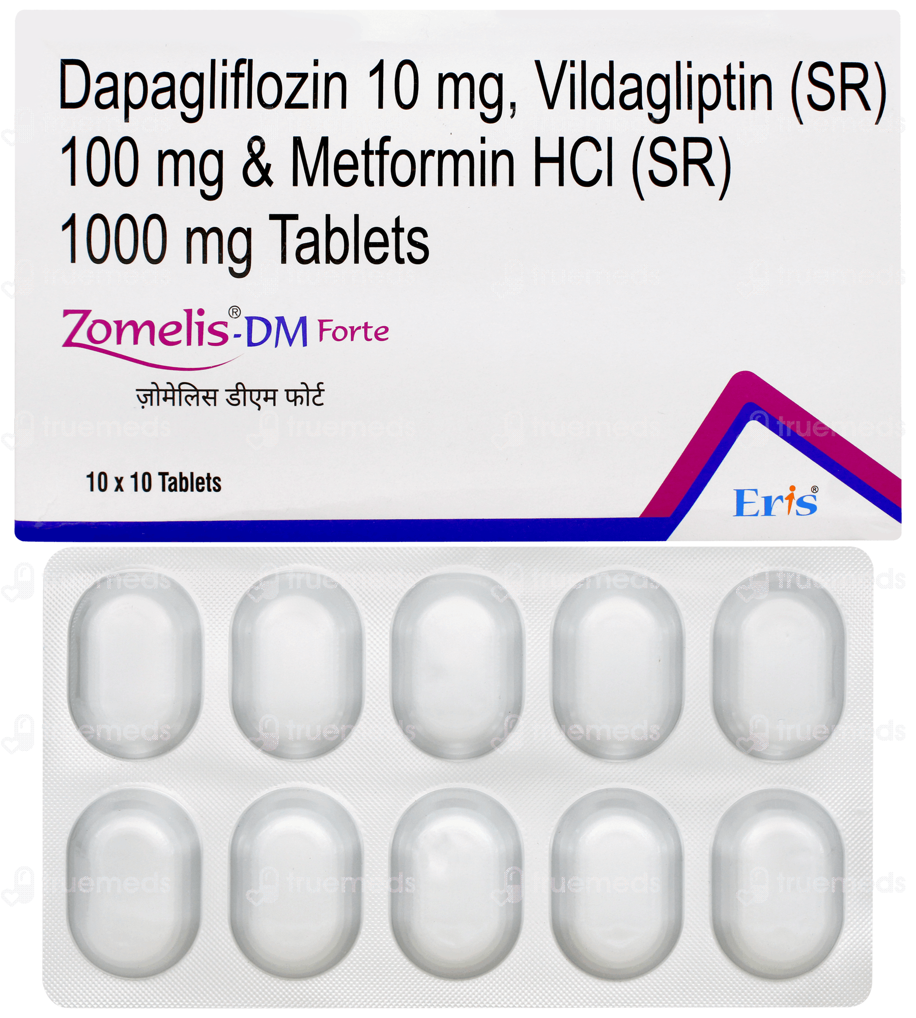 Zomelis Dm Forte Tablet Sr 10 - Uses, Side Effects, Dosage, Price ...