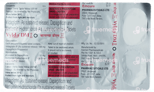 Vylda Dm 100101000 Mg Tablet Sr 10 - Uses, Side Effects, Dosage, Price ...