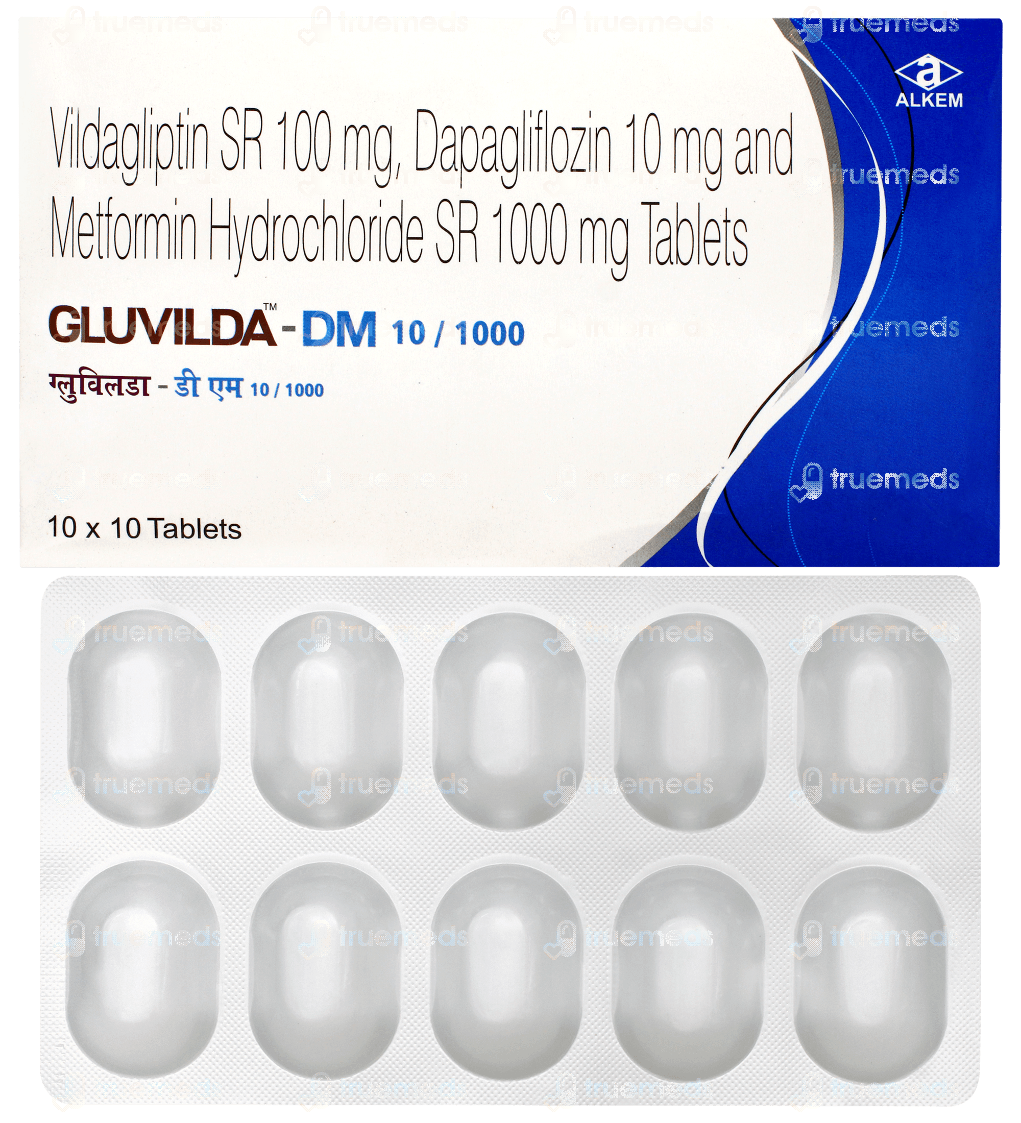 Gluvilda Dm 101000 Mg Tablet Sr 10 - Uses, Side Effects, Dosage, Price ...