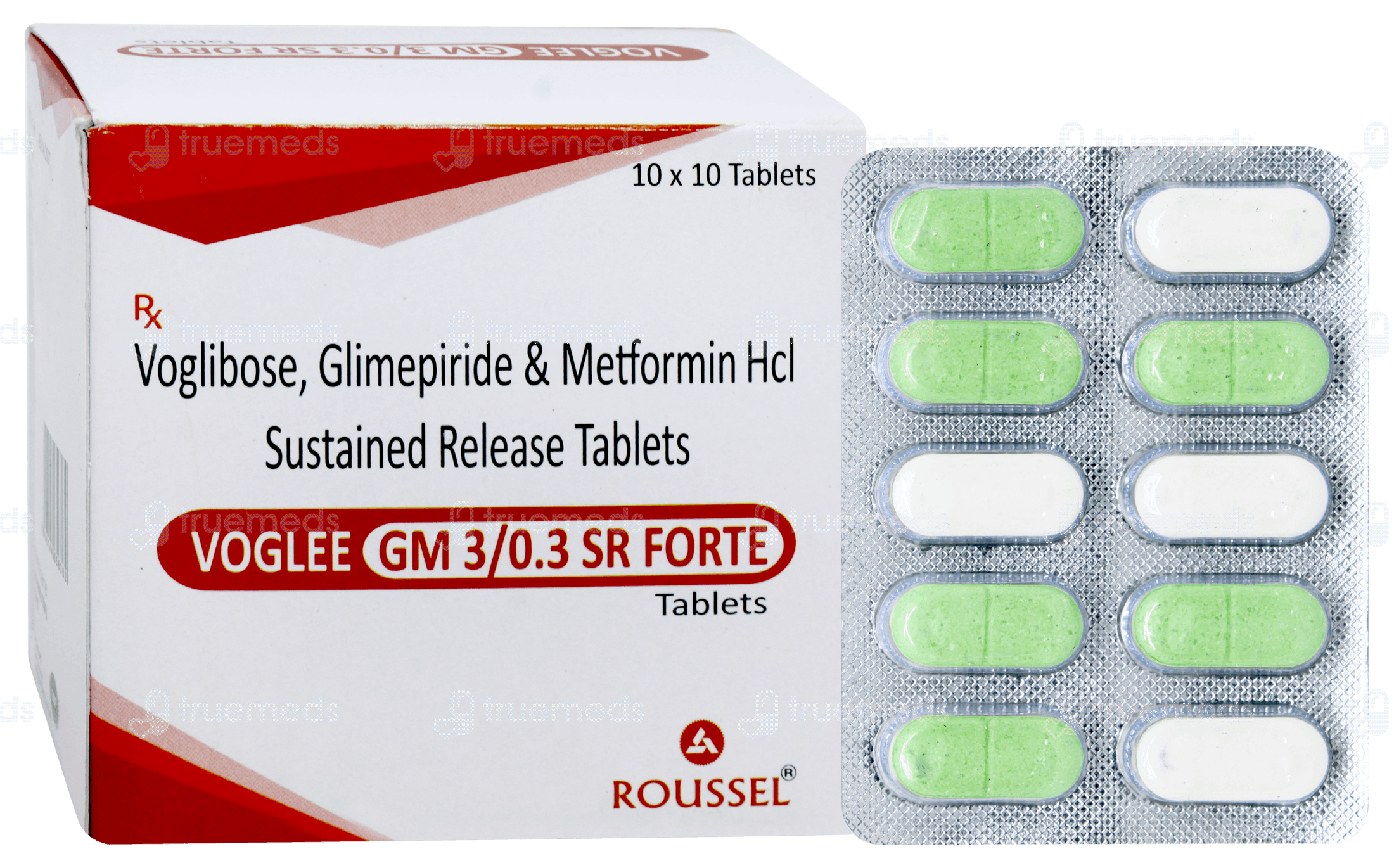 Voglee Gm 303 Sr Forte Tablet 10 - Uses, Side Effects, Dosage, Price ...