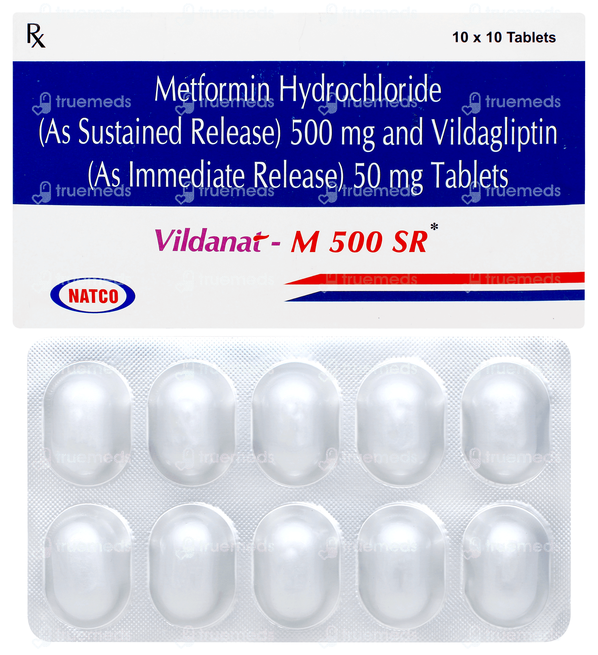 Vildanat M 500 Sr Tablet 10: Uses, Side Effects, Price & Substitutes