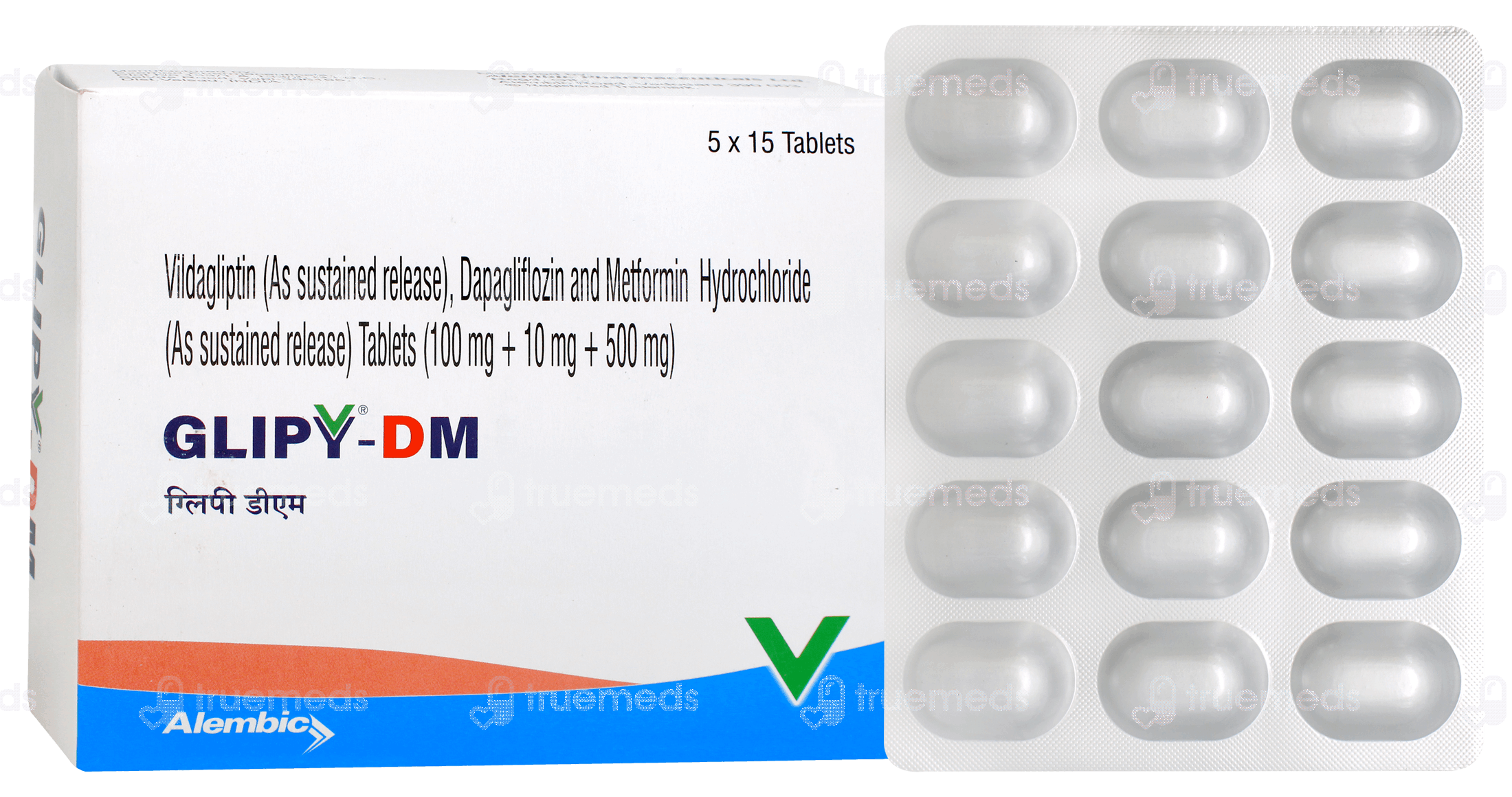 Glipy Dm Tablet 15 - Uses, Side Effects, Dosage, Price | Truemeds