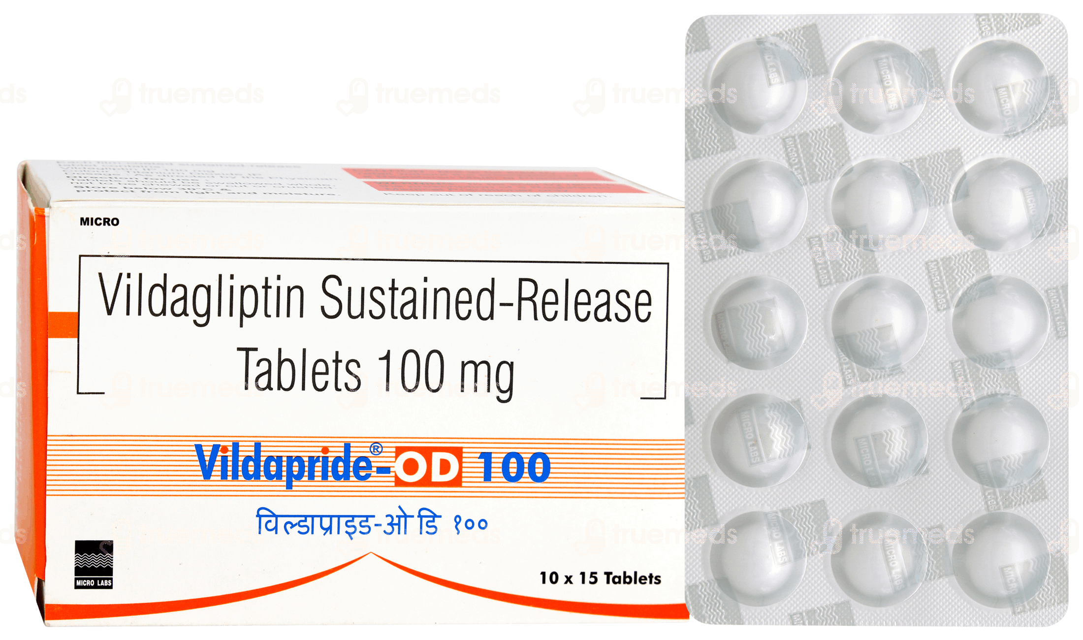 Vildapride Od 100 Tablet 15 - Uses, Side Effects, Dosage, Price | Truemeds
