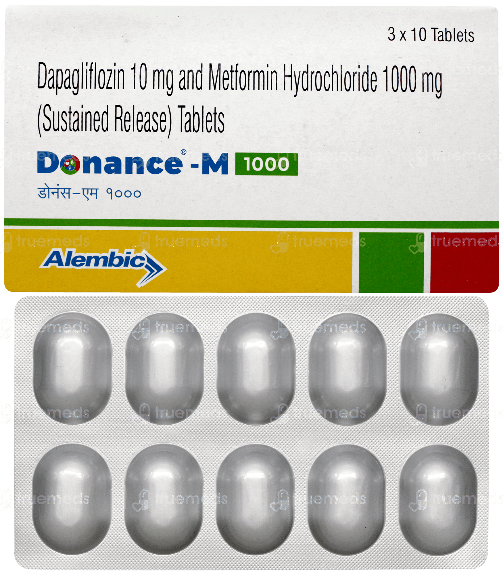 Donance M 1000 Tablet 10 - Uses, Side Effects, Dosage, Price | Truemeds