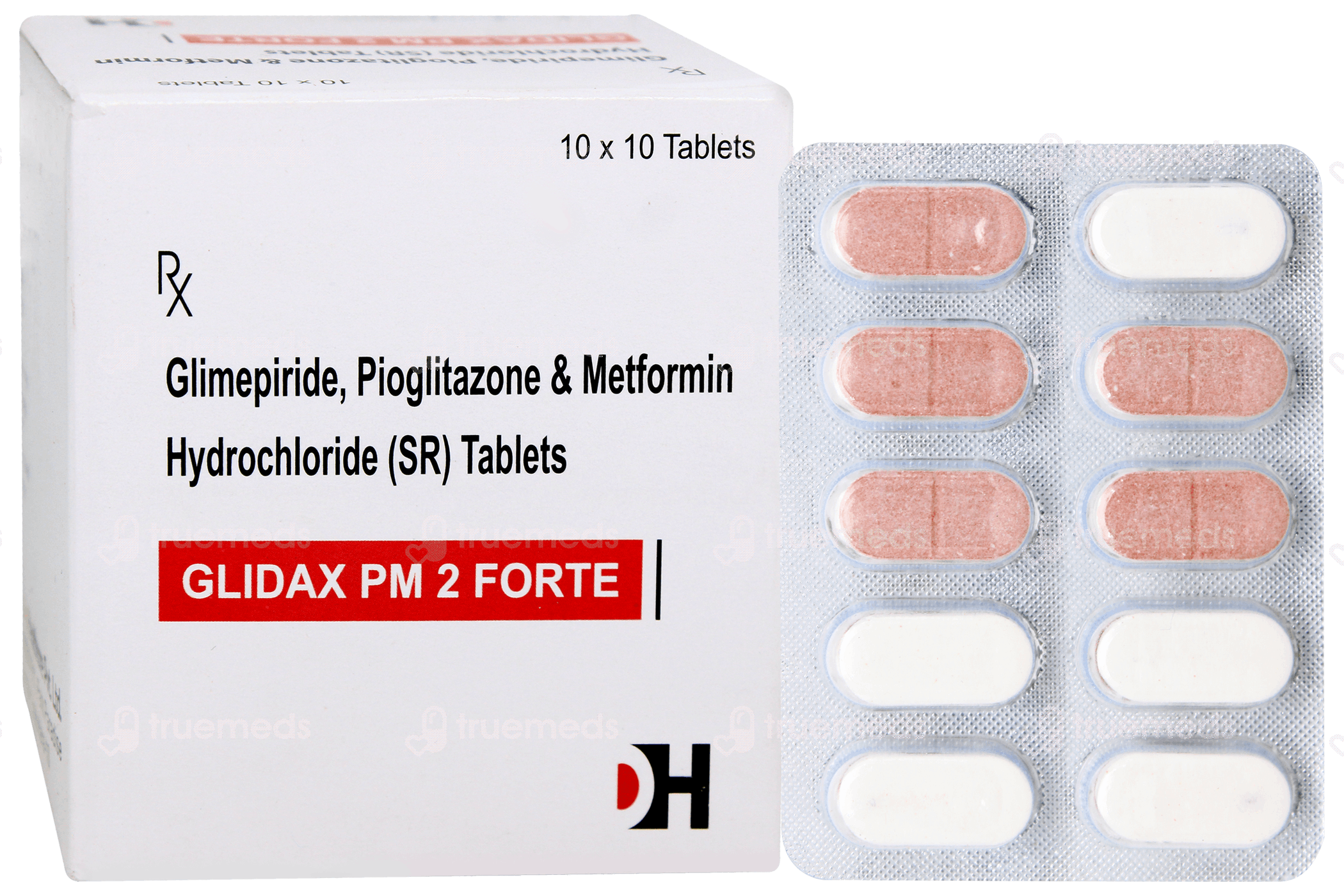 Glidax Pm 2 Forte Tablet 10 - Uses, Side Effects, Dosage, Price | Truemeds