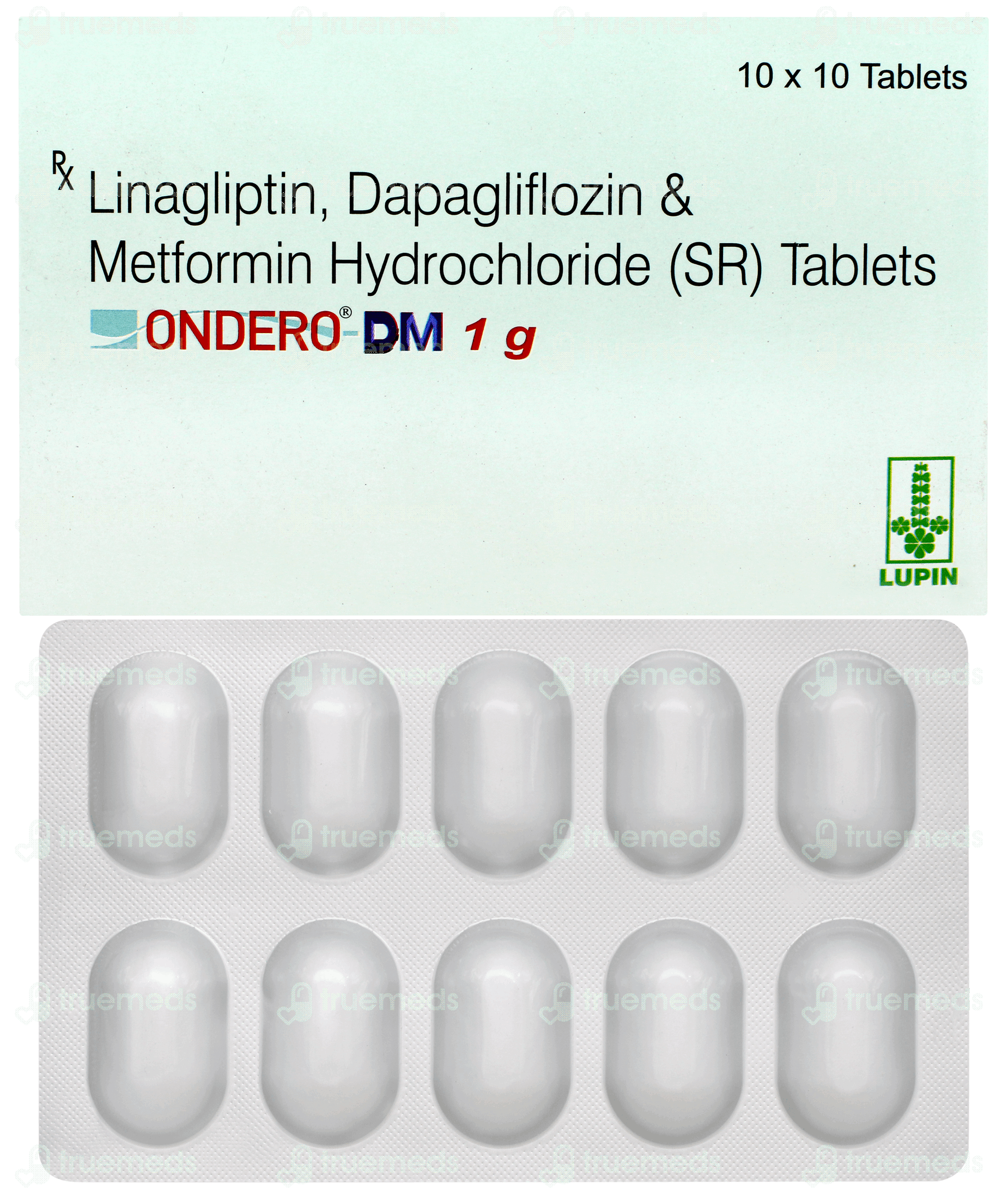 Ondero Dm 1g Tablet 10 - Uses, Side Effects, Dosage, Price | Truemeds