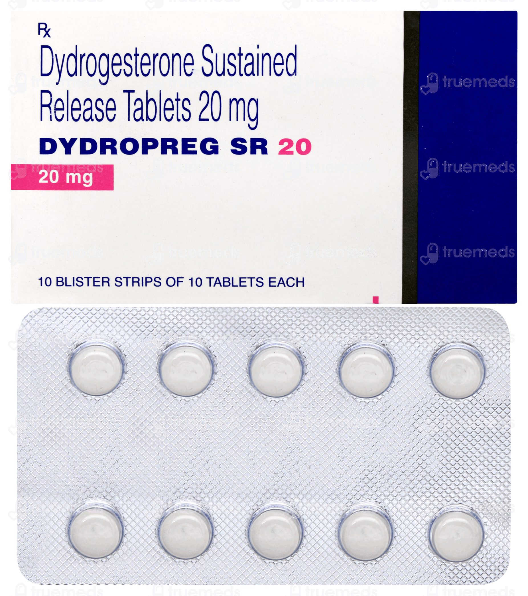 Dydropreg Sr 20 Tablet 10 - Uses, Side Effects, Dosage, Price | Truemeds