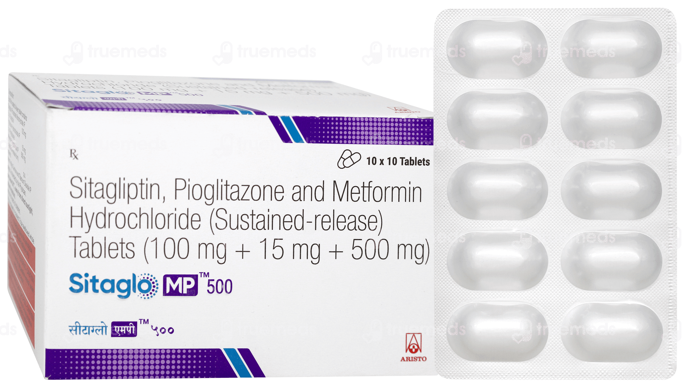 Sitaglo Mp 500 Tablet 10 - Uses, Side Effects, Dosage, Price | Truemeds