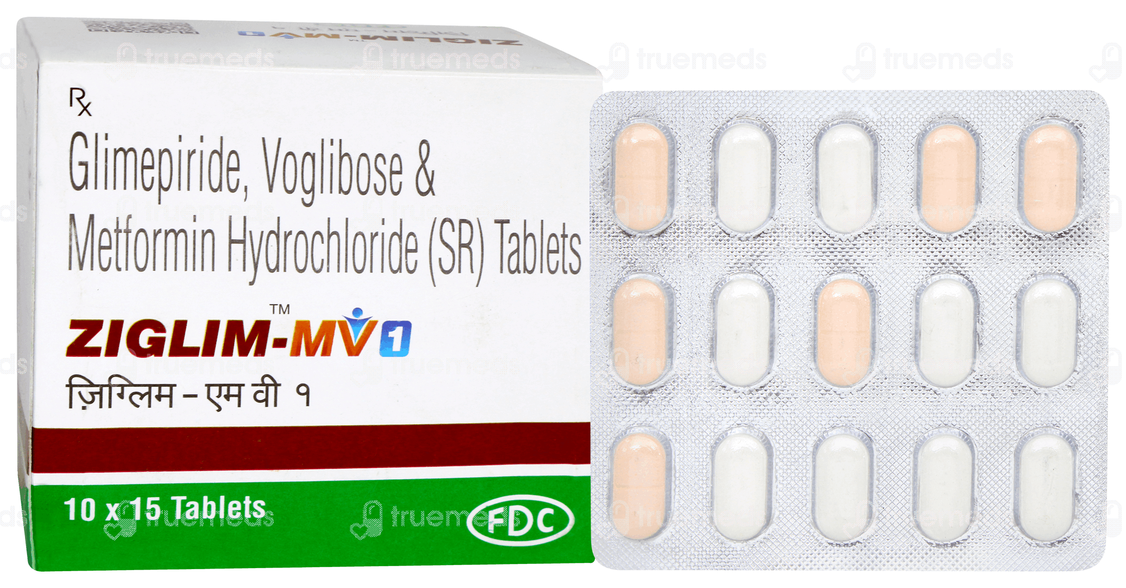 Ziglim Mv 1 Tablet 15 - Uses, Side Effects, Dosage, Price | Truemeds