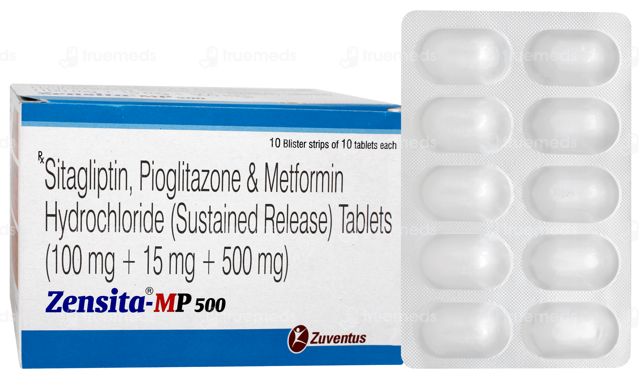 Zensita Mp 500 Tablet 10 - Uses, Side Effects, Dosage, Price | Truemeds