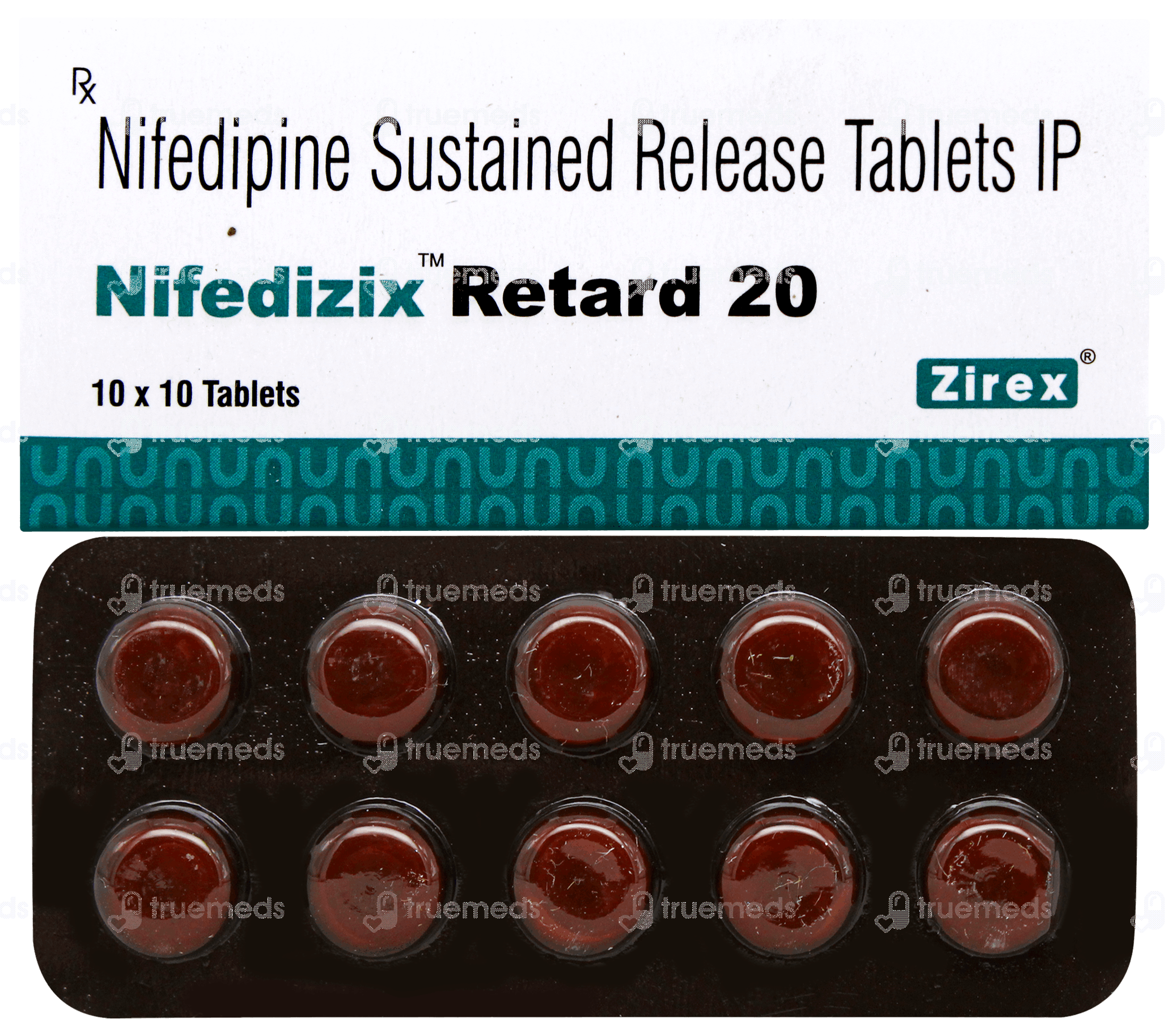 Nifedizix Retard 20 Tablet 10 - Uses, Side Effects, Dosage, Price ...