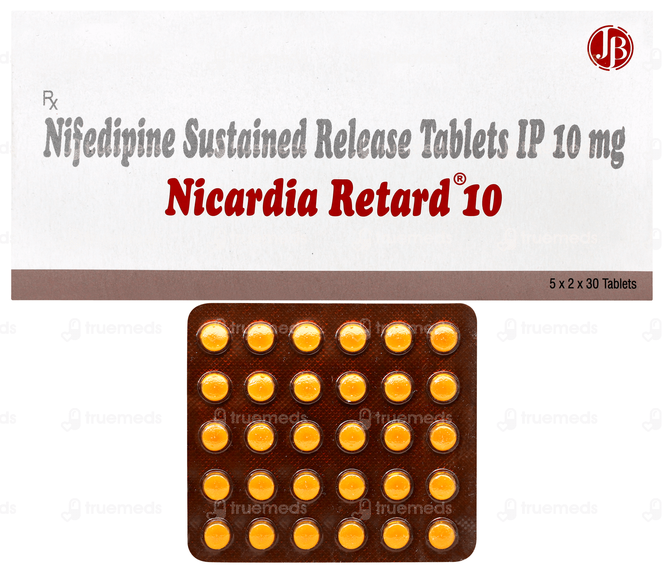 Nicardia Retard 10tablets 30 - Uses, Side Effects, Dosage, Price | Truemeds