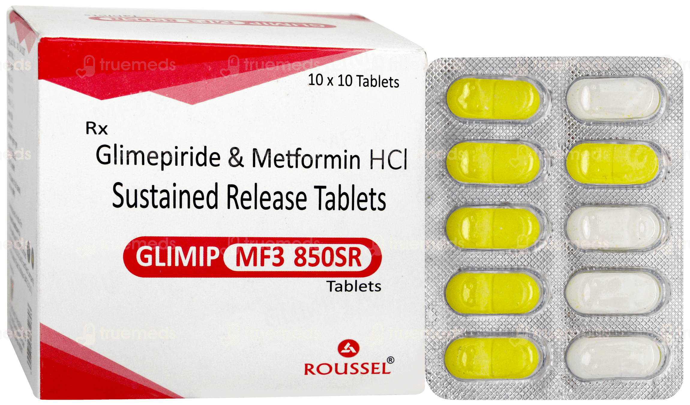 Glimip Mf3 850sr Tablet 10 - Uses, Side Effects, Dosage, Price | Truemeds