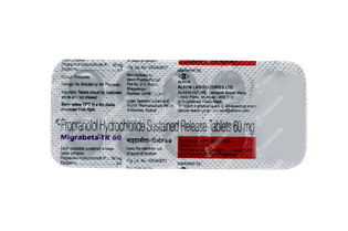 Migrabeta 60 MG Tr | Order Migrabeta 60 MG Tablet Tr Online at Truemeds