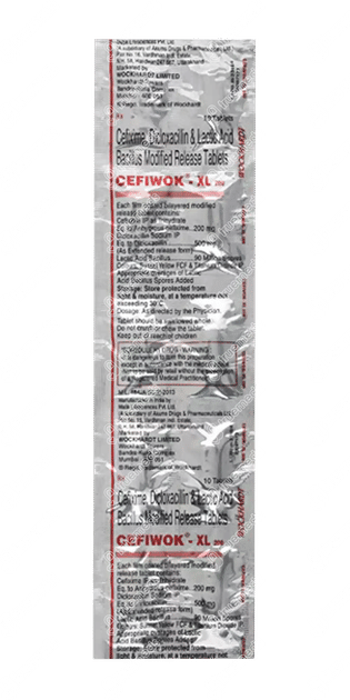Cefiwok Tablet Xl 10 - Uses, Side Effects, Dosage, Price | Truemeds